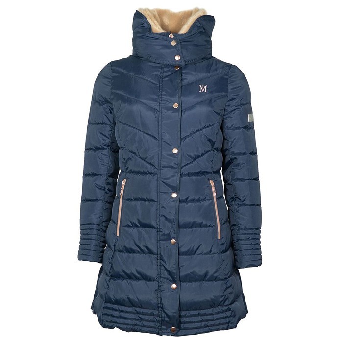 Mark Todd Women's Deluxe Long Padded Coat Chocolate - Old Dairy Saddlery