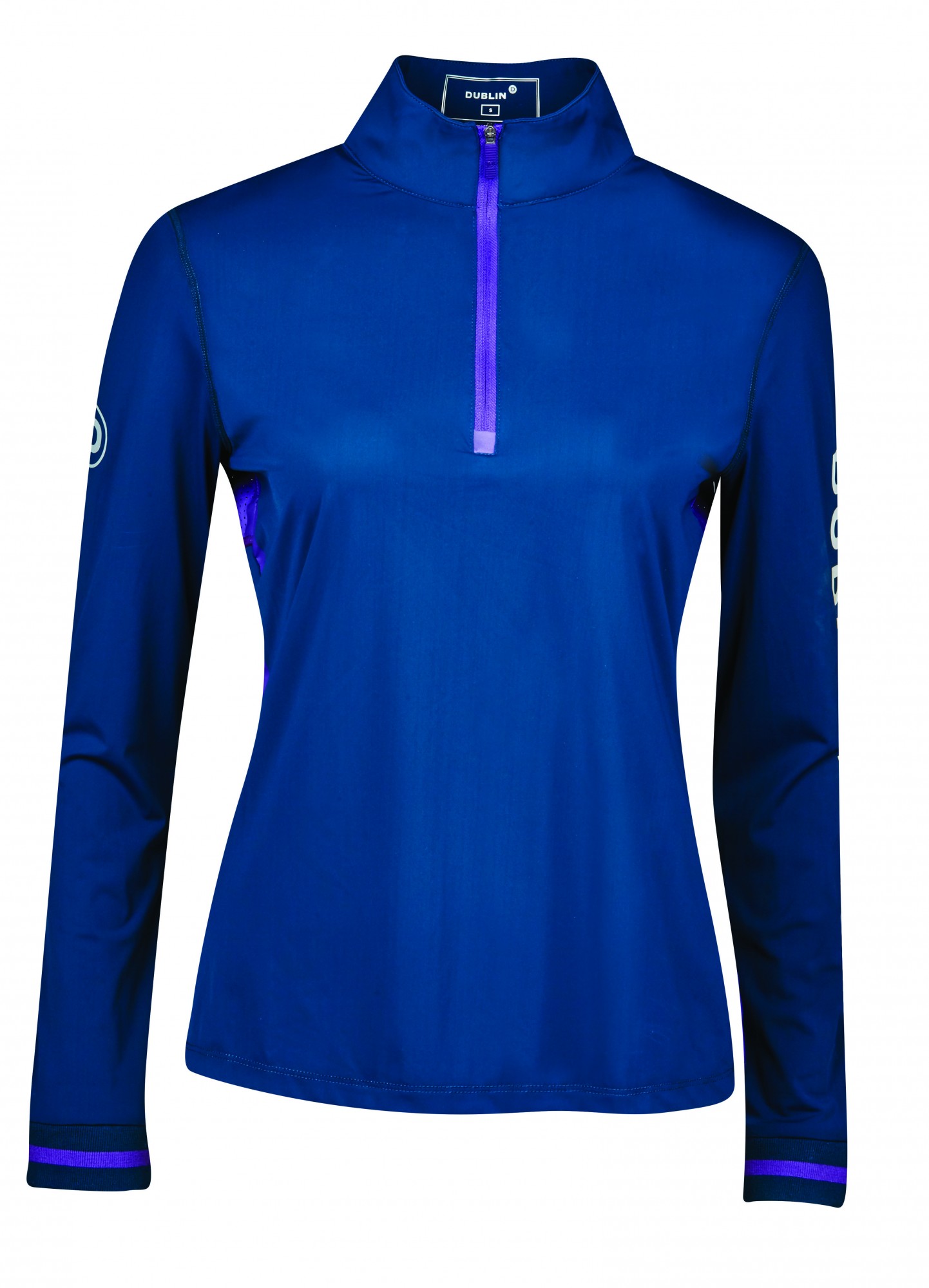 Dublin Ladies Shirley 1/4 Zip Airflow Long Sleeve Top (Moonlight Blue ...