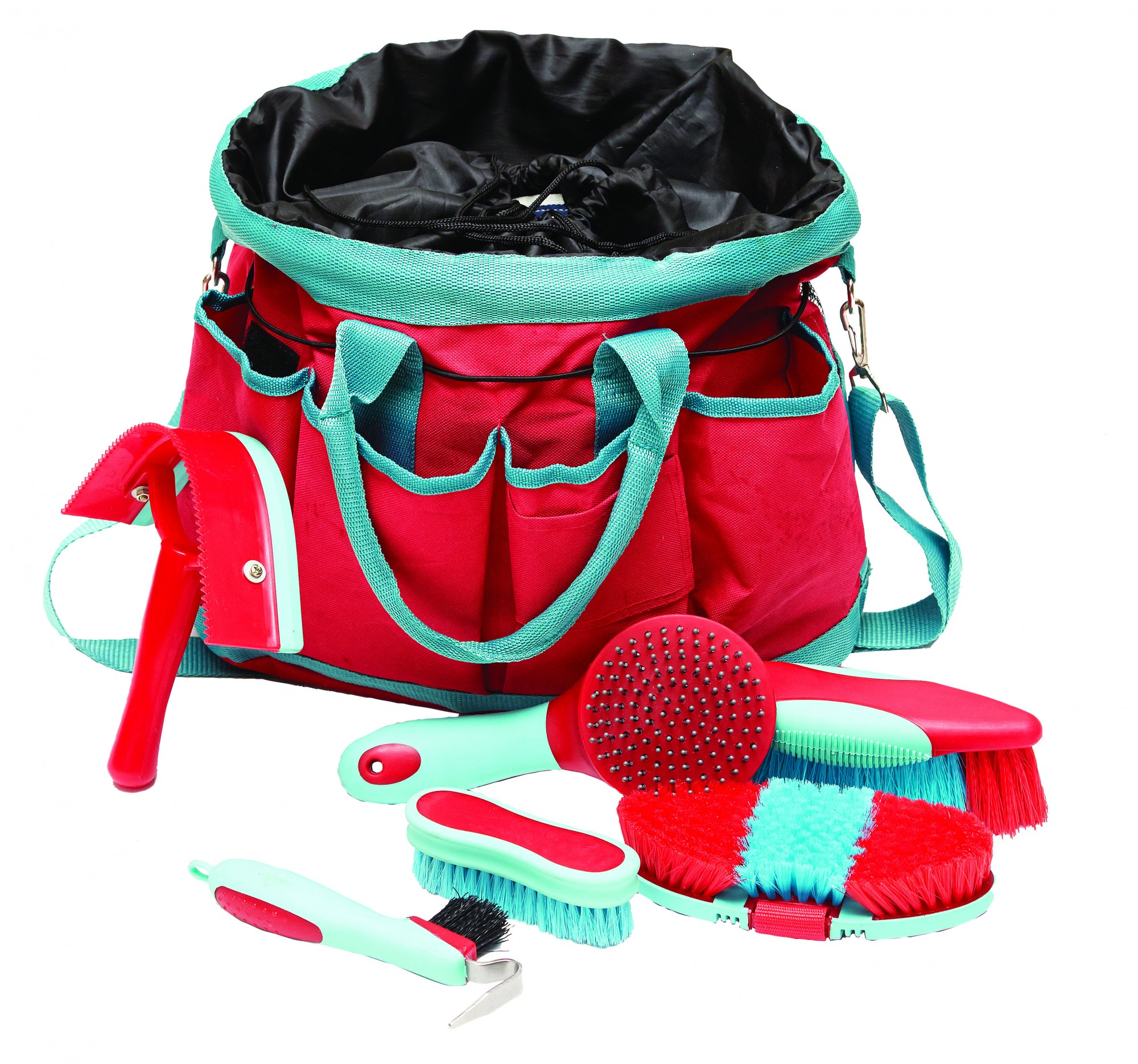 Roma Deluxe 6 Piece Grooming Bag (Watermelon/Bright Blue) - Old Dairy ...