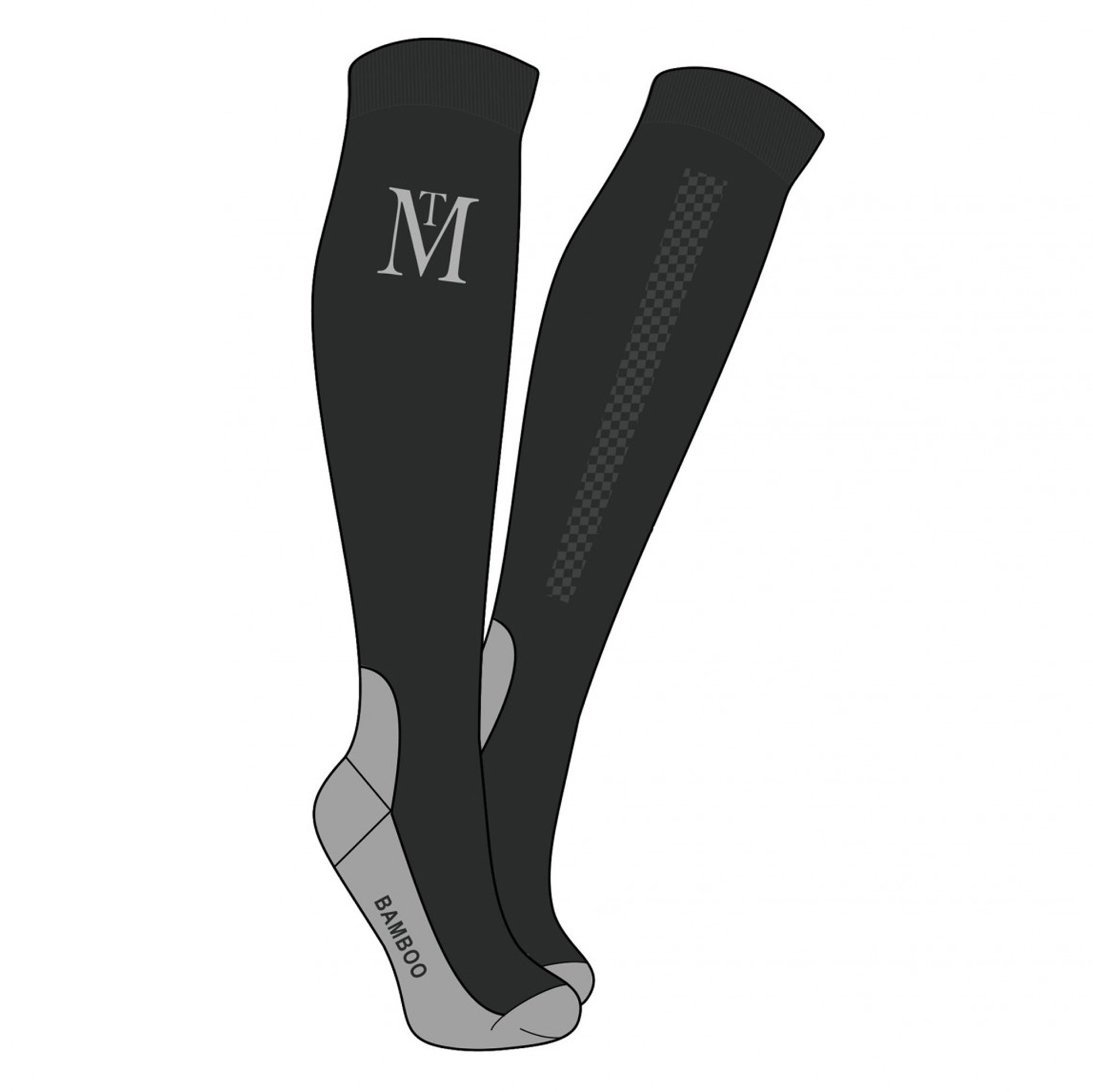 Mark Todd Competition Socks (Black/Grey) - Old Dairy Saddlery