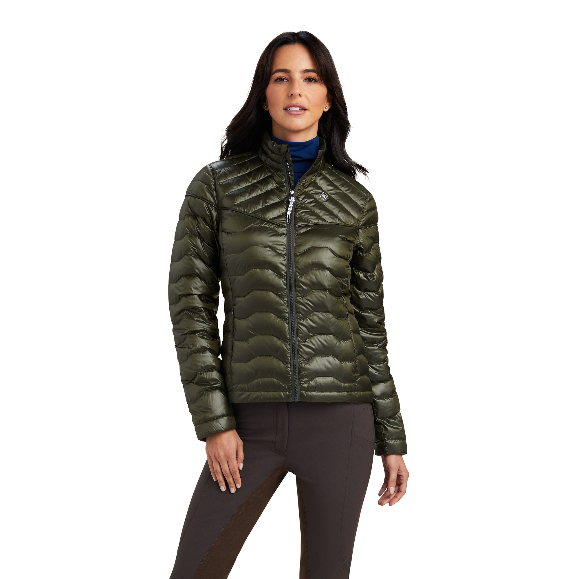 Ariat Womens Ideal Down Jacket (Forest Mist) - Old Dairy Saddlery