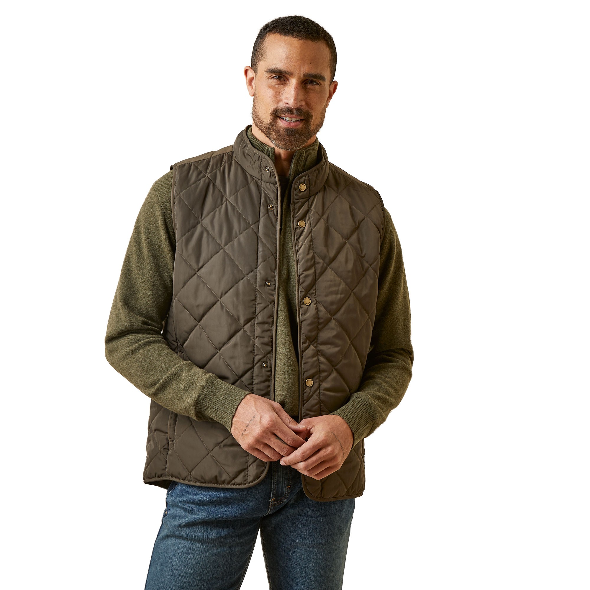 Ariat Mens Woodside Vest (Earth) - Old Dairy Saddlery