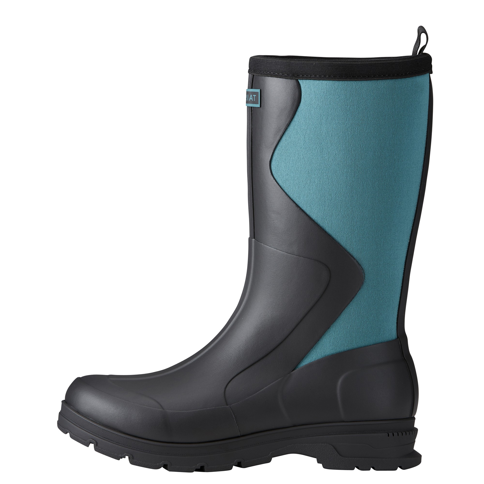 Ariat Women's Springfield Rubber Boot Black/Dusty Teal - Old Dairy Saddlery
