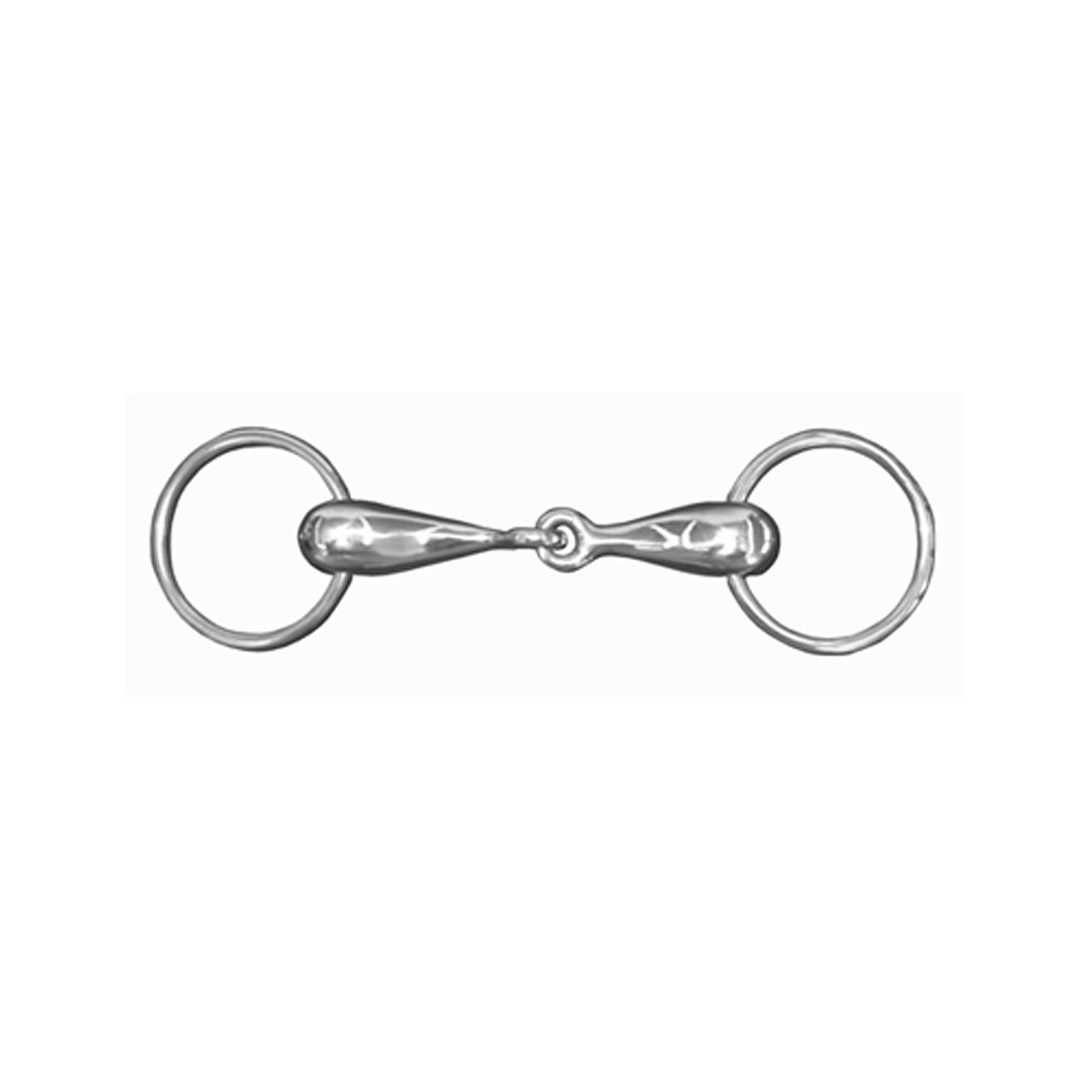 JHL Pro Steel German Thick Hollow Mouth L/Ring Snaffle - Old Dairy Saddlery