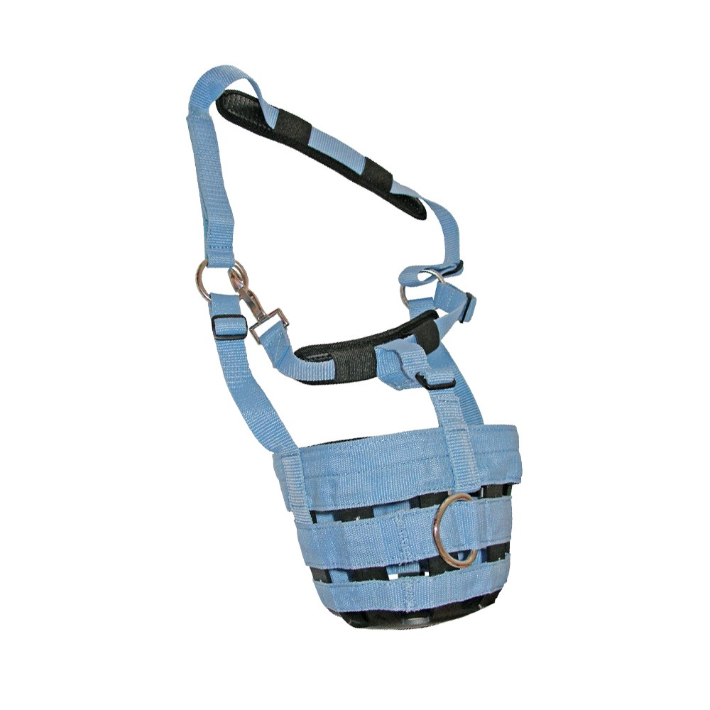 JHL Comfort Grazing Muzzle Baby Blue - Old Dairy Saddlery
