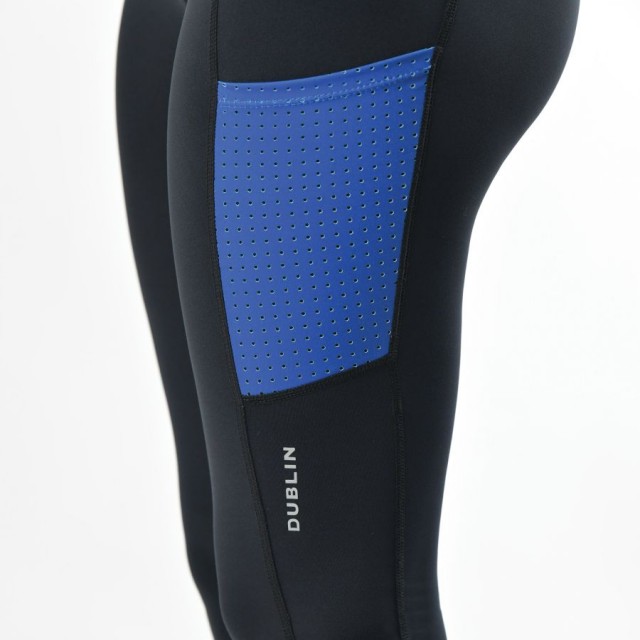 Dublin Ladies Power Performance Mid Rise Colour Block Tights (Ink/Ocean ...