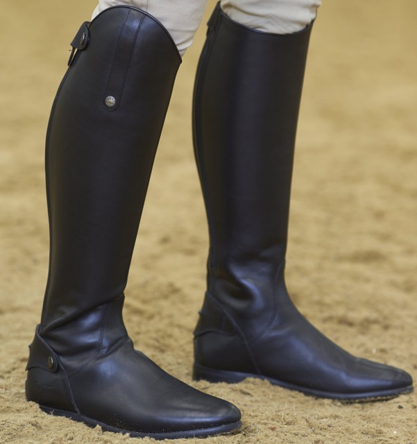 Mark Todd Adults Long Leather Competition Riding Boot Black - Old Dairy ...
